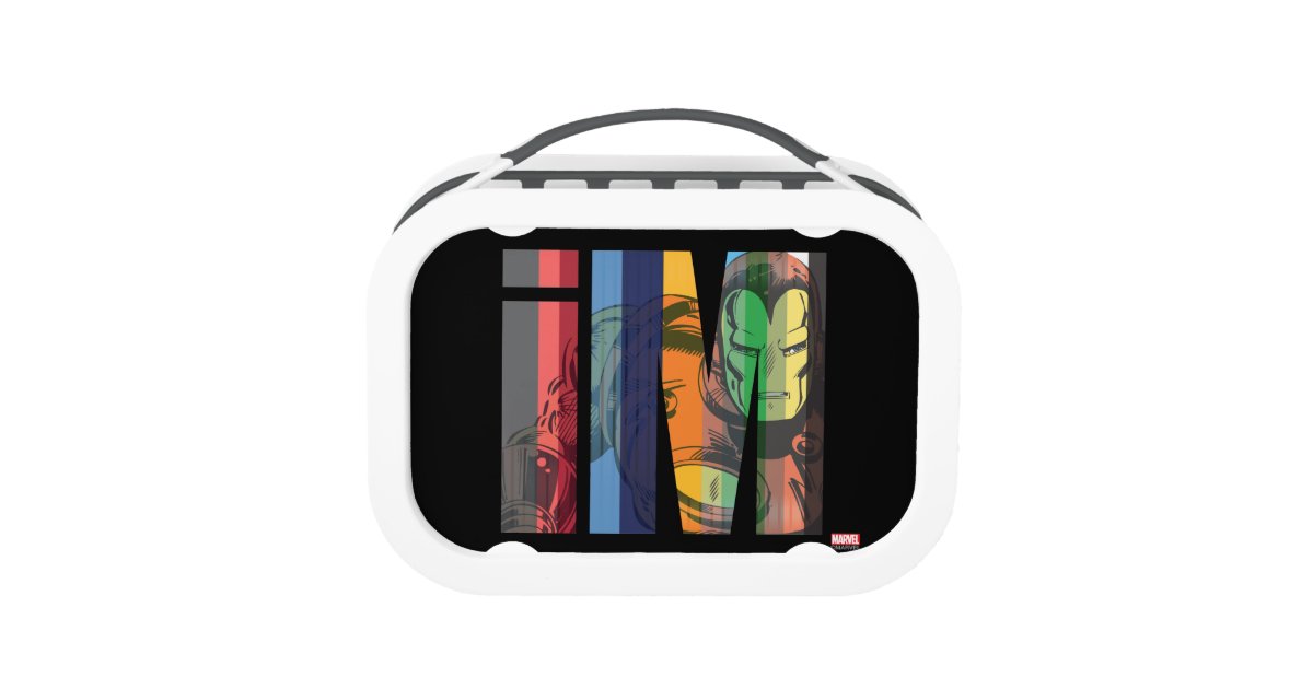 Iron Man iM Character Graphic Lunch Box | Zazzle