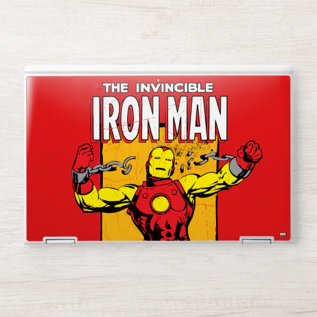 Iron Man Retro Breaking Chains Comic HP Laptop Skin | Zazzle