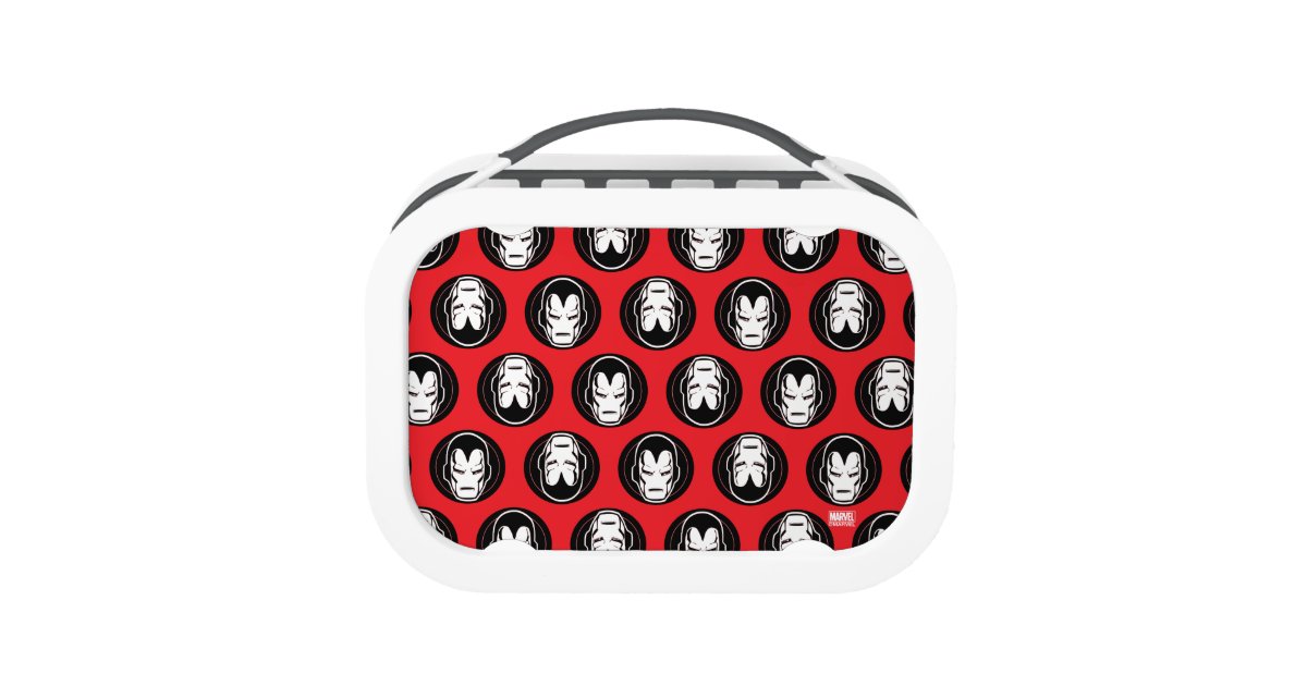 Iron Man Retro Icon Lunch Box | Zazzle