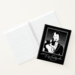 Iron Man Tony Stark Signature Icon Notebook | Zazzle