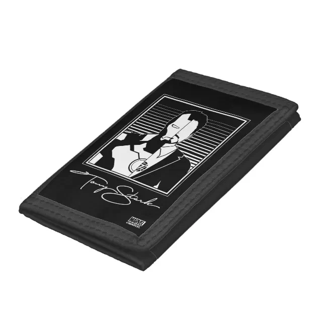Iron Man Tony Stark Signature Icon Trifold Wallet | Zazzle