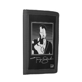 Iron Man Tony Stark Signature Icon Trifold Wallet | Zazzle
