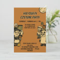 Ironic Monster Halloween Costume Party Invitation | Zazzle
