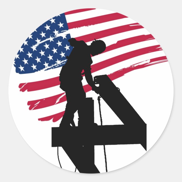 Ironworker Classic Round Sticker | Zazzle.com