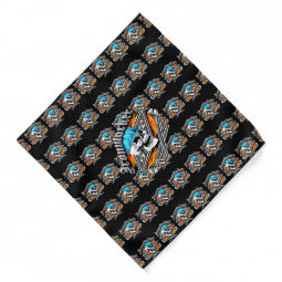 Ironworker Skull and Flaming Wrenches Bandana | Zazzle