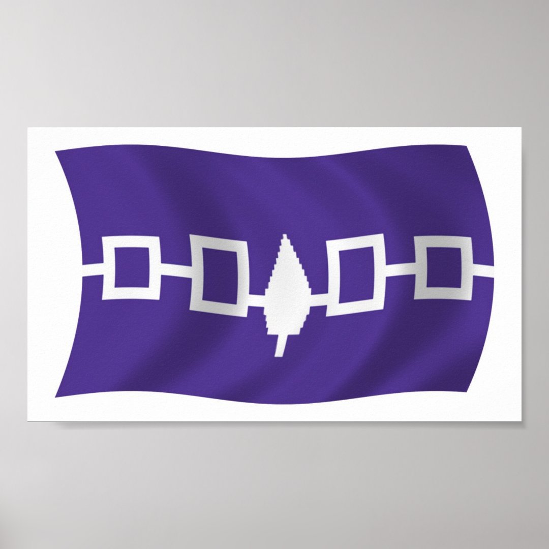 Iroquois Confederacy Flag Poster Print | Zazzle