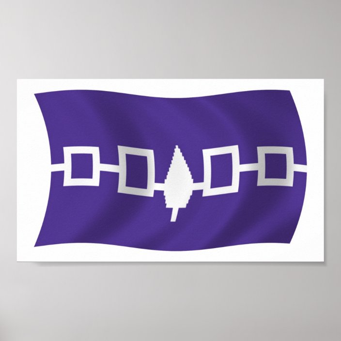 Iroquois Confederacy Flag Poster Print | Zazzle.com