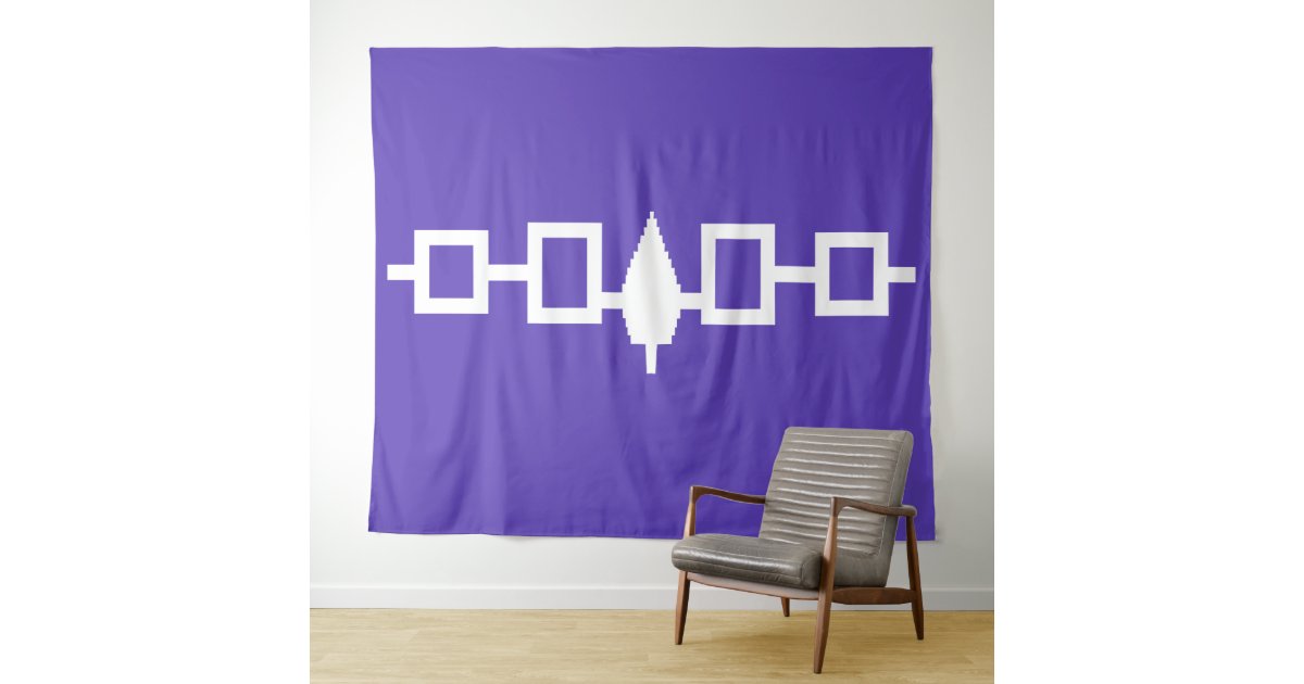 Iroquois Flag Wampum Belt Tapestry | Zazzle