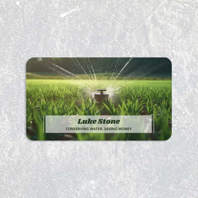Irrigation Business Card | Zazzle