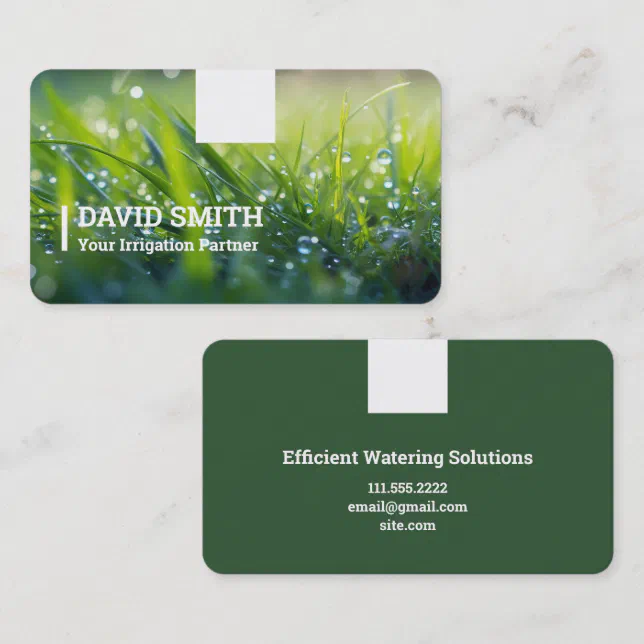 Irrigation Water Management Business Card | Zazzle
