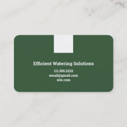 Irrigation Water Management Business Card | Zazzle