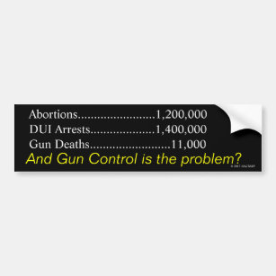 Gun Control Bumper Stickers, Decals & Car Magnets | Zazzle