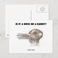 Is It A Duck Or A Rabbit? (Optical Illusion) Postcard | Zazzle