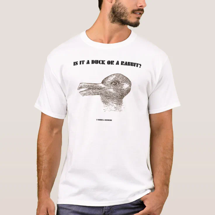 Is It A Duck Or A Rabbit? (Optical Illusion) T-Shirt | Zazzle