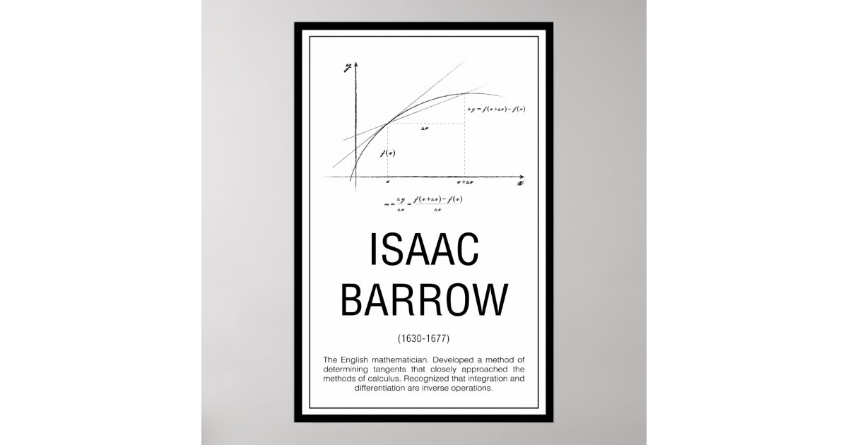 Isaac Barrow Poster | Zazzle