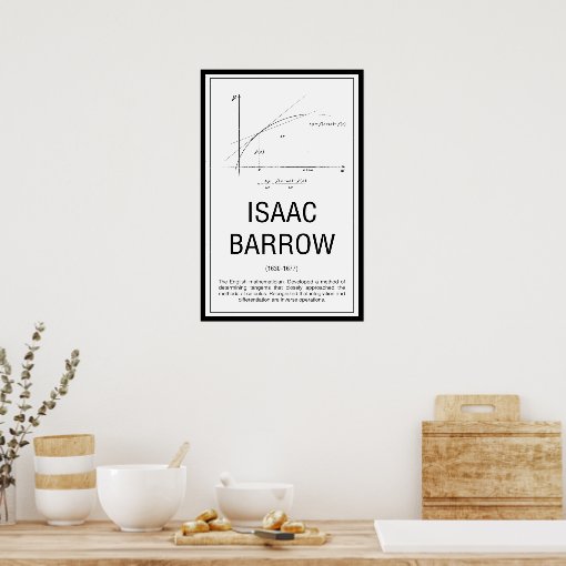 Isaac Barrow Poster | Zazzle