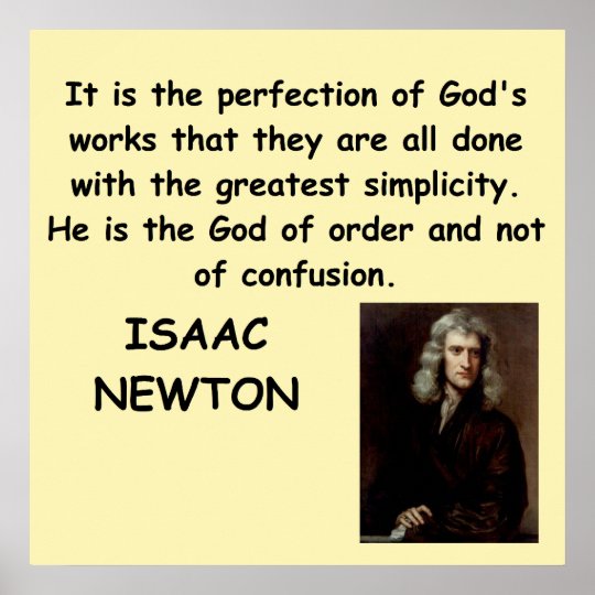 isaac newton poster | Zazzle.com