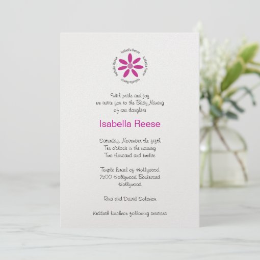 Isabella Reese Custom Invitation | Zazzle
