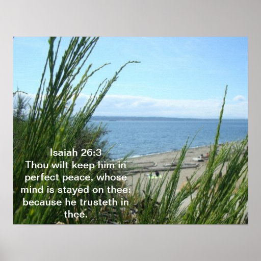 Isaiah 26:3 Poster | Zazzle