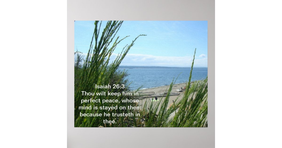 Isaiah 26:3 Poster | Zazzle