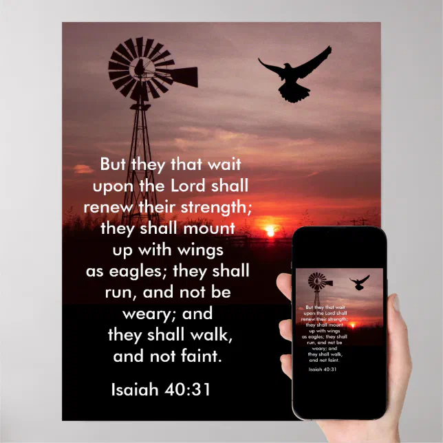 Isaiah 40:31 - Art Print | Zazzle