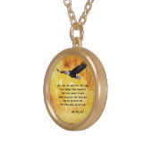 Isaiah 40:31 gold plated necklace | Zazzle