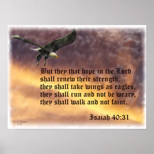 Isaiah-40:31 Poster | Zazzle