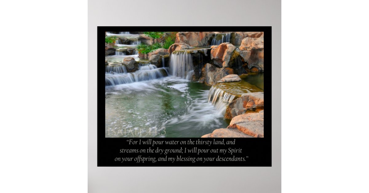 ISAIAH 44:3 Poster | Zazzle