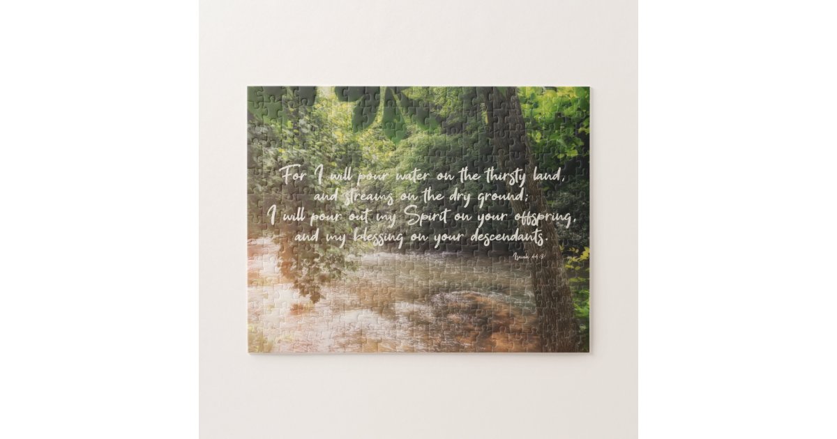 Isaiah 44 3 Puzzle #bibleverse #scripture | Zazzle