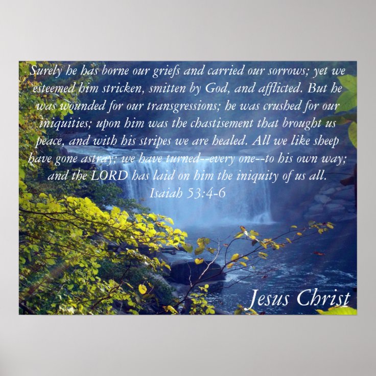 Isaiah 53 Collection Poster | Zazzle