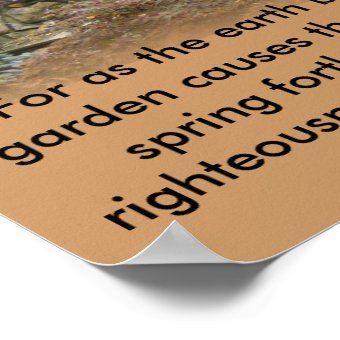 Isaiah 61:11 poster | Zazzle