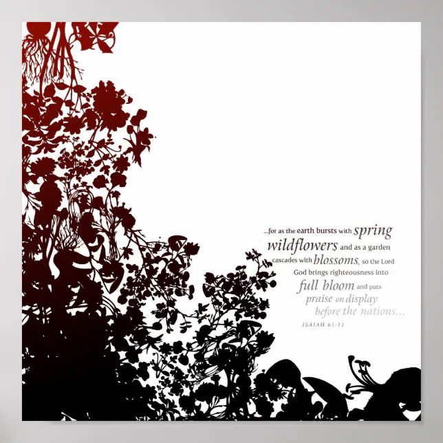 Isaiah 61:11 poster | Zazzle