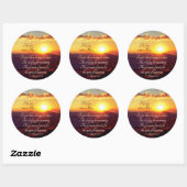 Isaiah 61:3 The Garment of Praise, Bible Verse Classic Round Sticker ...