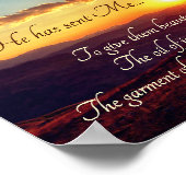 Isaiah 61:3 The Garment of Praise, Bible Verse Poster | Zazzle