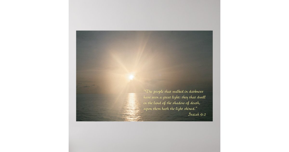 Isaiah 9:2 poster | Zazzle