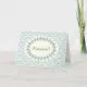 Islam Arabic mabrook congratulation blue damask Card | Zazzle