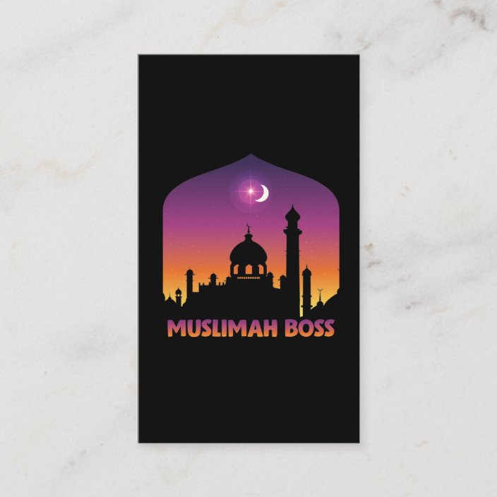 Islam Muslimah Boss Religious Arabic Muslim Business Card | Zazzle.com