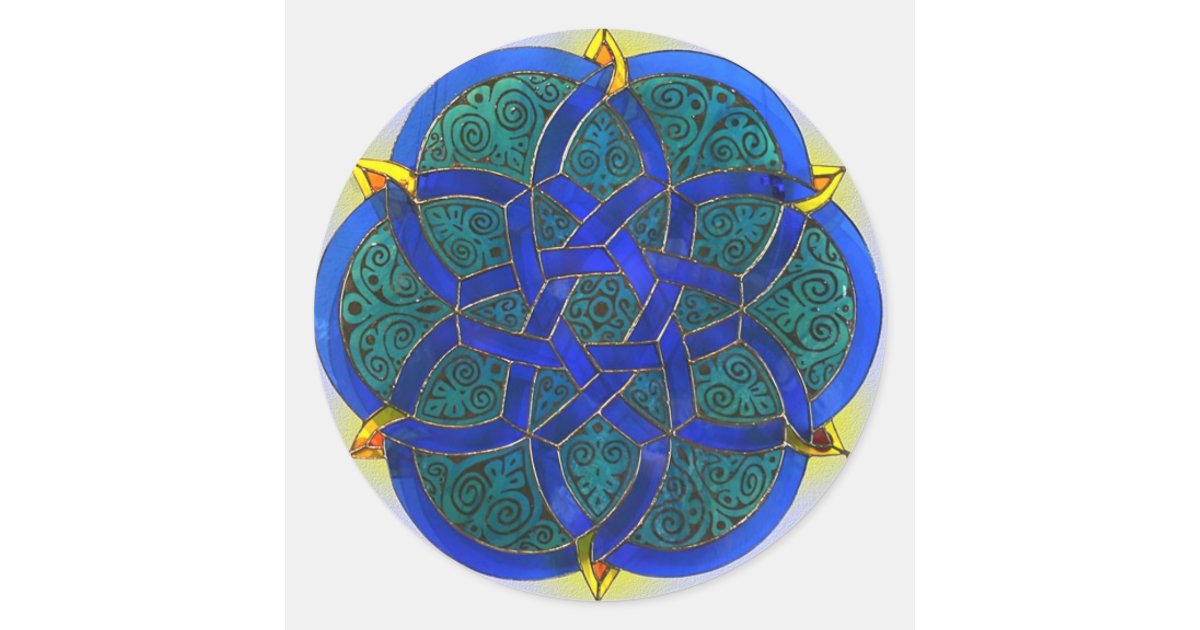 Islamic Art Classic Round Sticker | Zazzle