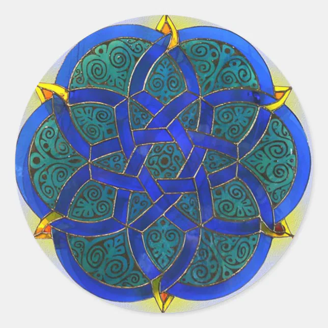 Islamic Art Classic Round Sticker | Zazzle