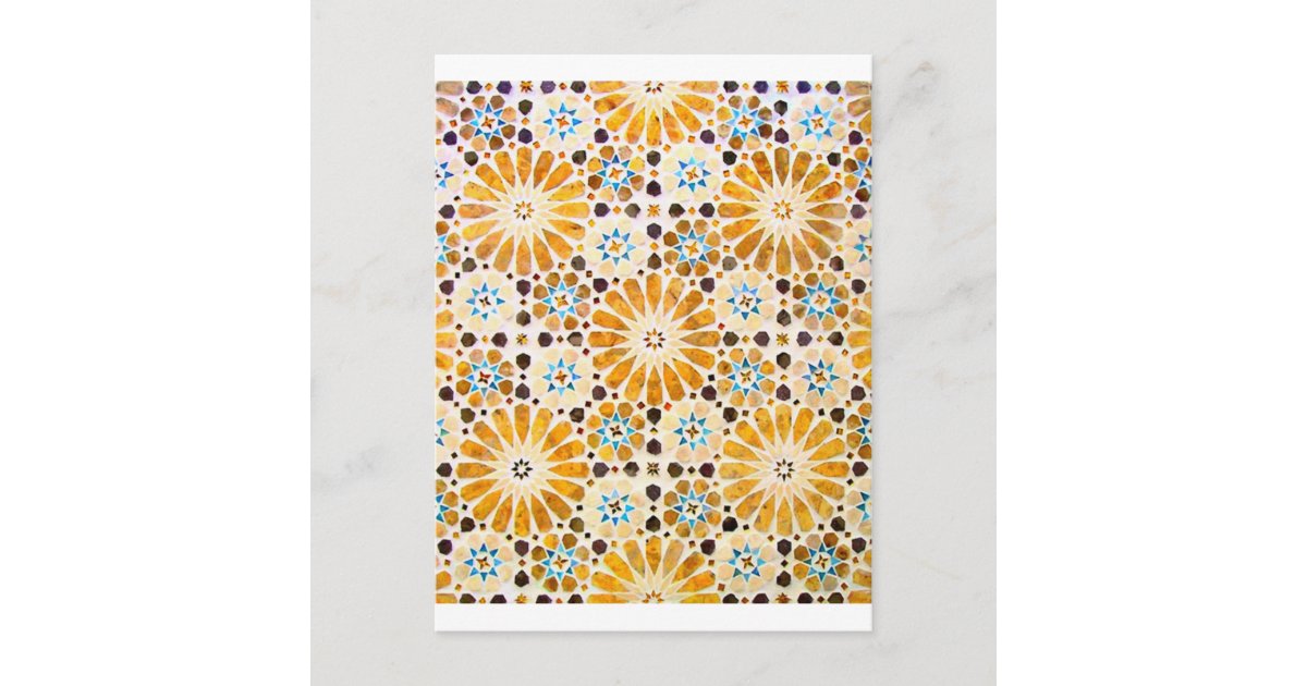 islamic art patterns 13 postcard | Zazzle