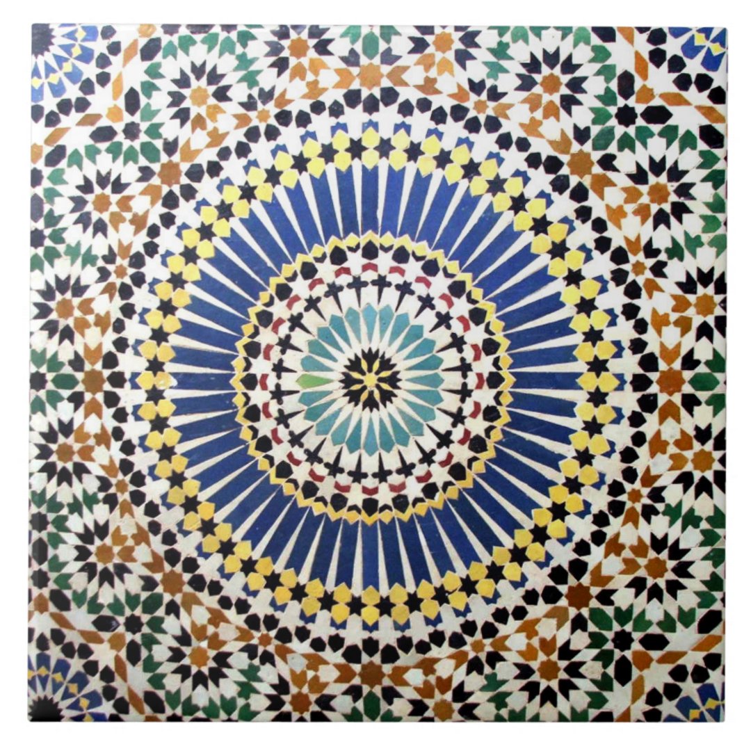 Islamic Art Patterns Ceramic Photo Tile | Zazzle