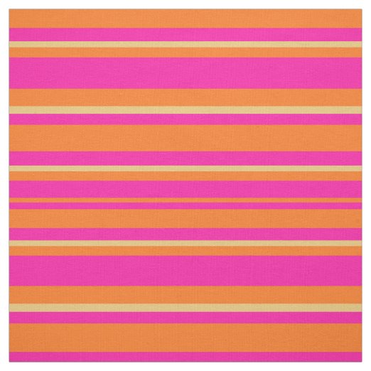 Orange And Pink Fabric | Zazzle