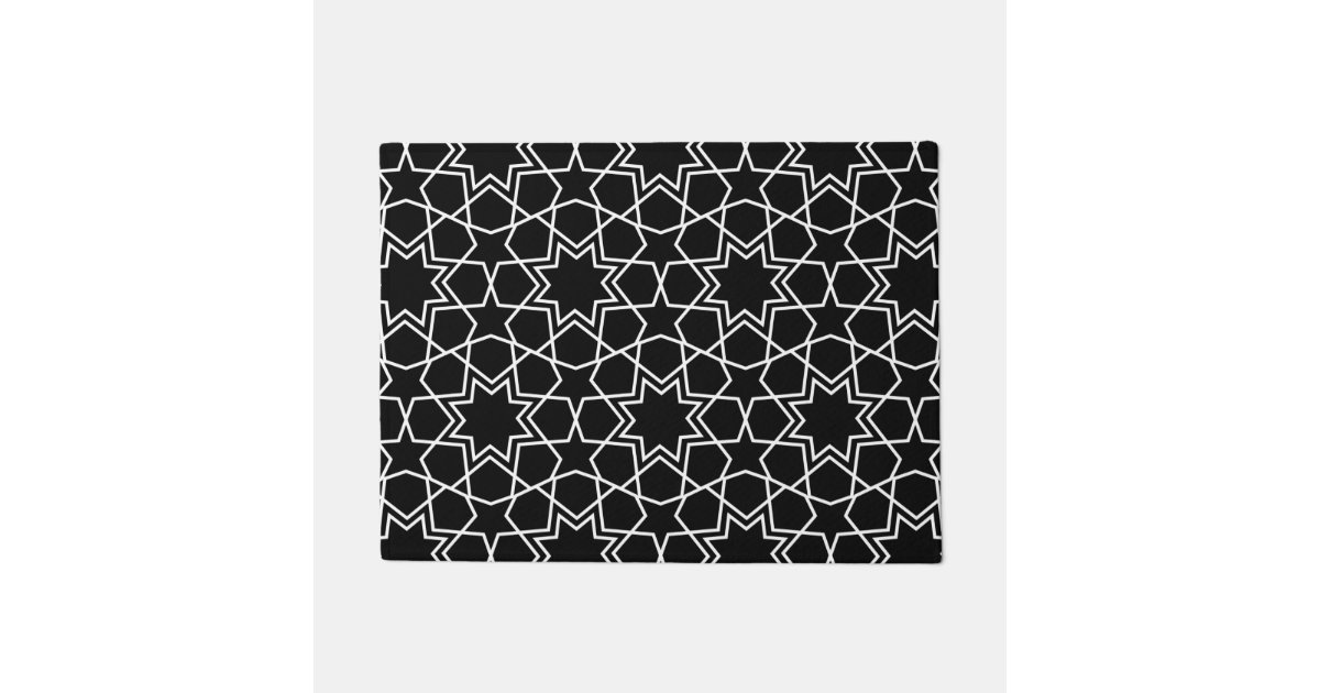 Islamic Geometric Pattern Design Arabic Doormat | Zazzle