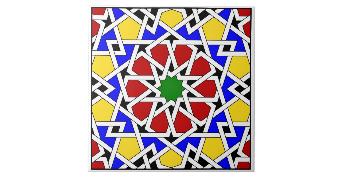 Islamic Geometric Pattern Tile Zazzle