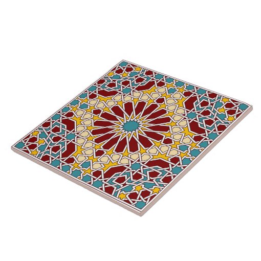 Islamic geometric pattern tile | Zazzle