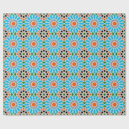 Islamic geometric patterns wrapping paper | Zazzle