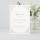 Islamic Muslim Gold Wedding Thank You Card | Zazzle
