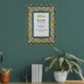 Islamic Muslim Navy Blue Welcome Sign Wedding | Zazzle