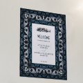 Islamic Muslim Navy Blue Welcome Sign Wedding | Zazzle