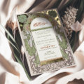 Islamic Sage Green Wedding Arabic Art Nouveau Foil Invitation | Zazzle